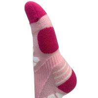 China Body Logo Position 100% Wool Women's Crew Length Mountaineering Socks for Winter Sports for sale