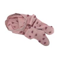 China Comfortable Baby Girls Tights in Breathable Cotton with Pink Hearts for sale