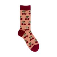 China Knitted Regular Style Women Girls Fashion Breathable Cute Print Cotton Winter Socks for sale