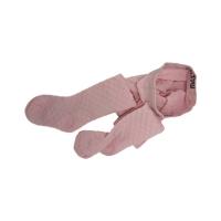 China Knitted Solid Color Pink Baby Girls Footed Tights Outlet Style Cute Long Kids Tight for sale