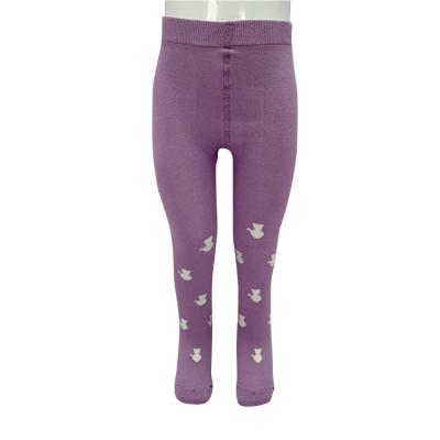 China Baby Girls' Pantyhose Custom Printed Polyester Pile Yarn Tights with Cute Designs for sale