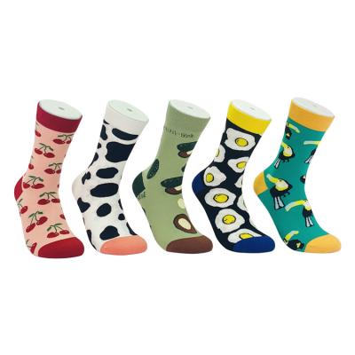 China Stylish Winter Women's Popular Happy Jacquard Long Socks for Year's Celebrations for sale