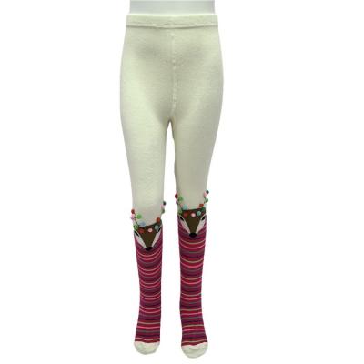 China 70% Combed Cotton 28% Polyester 2% Spandex Custom Printing Girls Cute Tights for Children for sale