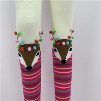China 70% Combed Cotton 28% Polyester 2% Spandex Custom Printing Girls Cute Tights for Children for sale