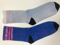China 80% Combed Cotton Print Socks OEM Custom Design Logo Unisex Trendy Breathable Crew Socks for sale