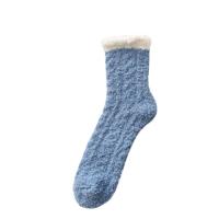 China Comfortable and Warm Thick Coral Fleece Socks Multi-color Print Women's Winter Socks for sale