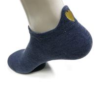 China Weaving method Knitted Anti-Slip Women Crew Socks 60% Cotton Breathable Comfortable Daily for sale