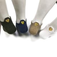 China Weaving method Knitted Anti-Slip Women Crew Socks 60% Cotton Breathable Comfortable Daily for sale