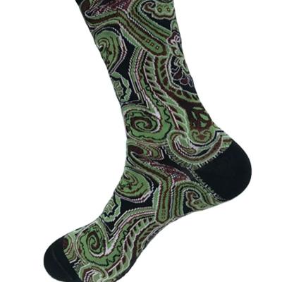 China Men's Warm Long Socks with Print Pattern Handlinking Sewing Method for sale