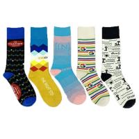 China Casual Designer Sock for Men Funny Patterned Ankle High Novelty Print Socks 2023-2024 for sale