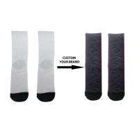 China Men's Mid Length Socks in Solid White Black Cotton for Cozy Feet in Autumn and Winter for sale