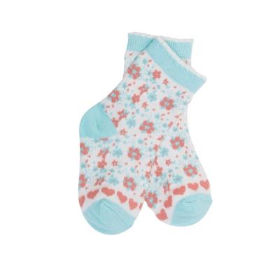 China 7 Days Sample Order Lead Time Supported Green Cotton Knitted Baby Socks For Children for sale