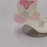 China Anti Slip Girls Floral Socks Knitted Cotton Socks for School and Everyday Wear for sale