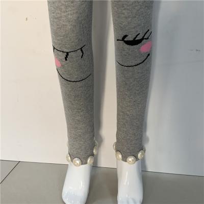 China Cartoon Pattern Knitted Girls' Tights for School and Outdoor Activities for sale