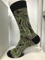 China Men's Hip Hop Street Style Socks Custom Label Black Cotton Socks with Personalized Print for sale