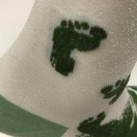 China Ankle Length Customized Women's End Yarn Silver Mixed Nylon Socks for EU Size 36-40 for sale