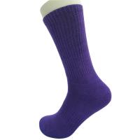 China Half Terry Under the Foot Style Sports Socks with Custom Made Knitted Embroidery Logo for sale