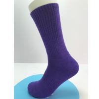China Half Terry Under the Foot Style Sports Socks with Custom Made Knitted Embroidery Logo for sale