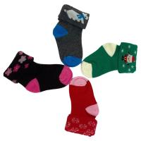 China 12-24M Kids Socks Knitted from Organic Cotton with Textured Design and Comfort for sale