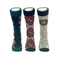 China 70% Combed Cotton 28% Nylon 2% Spandex Personality Customized Socks for Men in Black for sale
