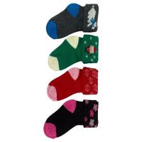 China 12-24M Kids Socks Knitted from Organic Cotton with Textured Design and Comfort for sale