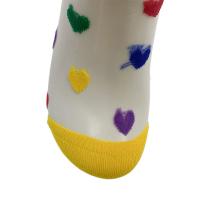 China Sexy Heart Shape Jacquard Sheer Socks Crystal Silk Women Transparent Socks for Summer for sale
