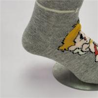 China Quick Dry Gray Sport Anti Slip Newborn Baby Boy Warm Cartoon Cute Tube Knitted Ankle Socks for sale