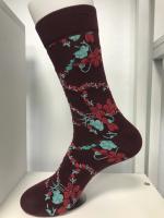 China Men's Designer Fashion Socks in Cotton Polyester with Custom Logo and Needle Detection for sale