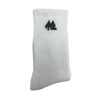 China Middle Thick All Season Crew Length White Sports Socks Anti Slip Knitted Beauty Socks for sale