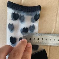 China As picture Customized Women Black White Sexy Lace Sheer Mesh Socks Mid Calf Length for Summer for sale