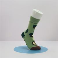 China Fashion Socks featuring Custom Cartoon Food Fruit Print and Sweat-Absorbent Material for sale