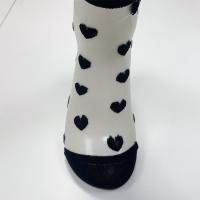 China Stylish See Through Socks for Women Customizable European Size 36-39 and Love Pattern for sale