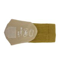 China Newborn High Ankle Knitted Anti Slip Long Baby Socks with Breathable Cotton for sale