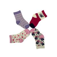 China Standard Thickness Non Slip Baby Children Socks Girls Organic Stripe Socks for sale