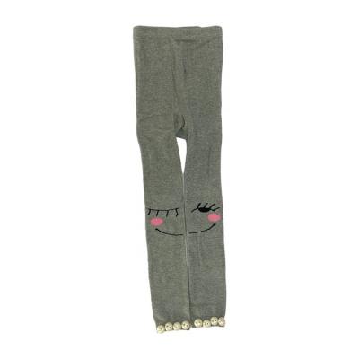 China Knitted Pink Baby Girl Tights with Gem Decoration and Thermal Weaving Method for sale