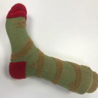 China Custom Cotton Silver Lurex Randomly Cushioned Terry Socks for 5-9 Year Old Boys and Girls for sale