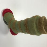 China Custom Cotton Silver Lurex Randomly Cushioned Terry Socks for 5-9 Year Old Boys and Girls for sale