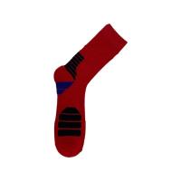 China Red White Cotton Athletic Sport Crew Socks Custom Logo Print Pattern Design for Men Women for sale
