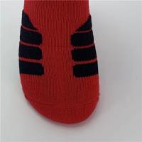 China Red White Cotton Athletic Sport Crew Socks Custom Logo Print Pattern Design for Men Women for sale