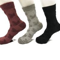 China Men's Winter Thermal Socks Soft and Cozy Thicken Knitted Socks with Print Pattern for sale