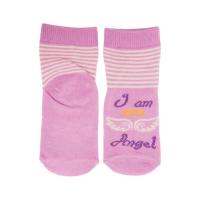 China Girls Comfortable Healthy Cotton Thick Warm Stripe Wing Print Kids Cute Doll Socks for sale
