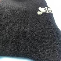 China Black Autumn Breathable Sweat Wicking Anti Slip Cotton Crew Compression Sports Socks for sale