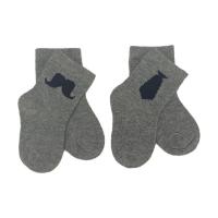 China Socks for Toddler Knitted Cotton Breathable Quick Dry Tie Big Beard Pattern Non-slip for sale