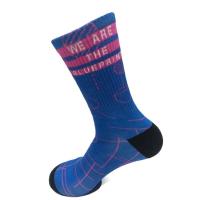 China Comfortable Soft Breathable Regular Style Mens Sports Fashion Socks with Print for sale