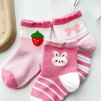 China Winter Children's Socks Set with Cartoon Strawberry Rabbit Design and Quick Dry Fabric for sale
