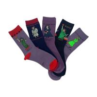 China Regular Style Women Winter Socks Funny Cotton Breathable Warm Knitted Standard Print Socks for sale