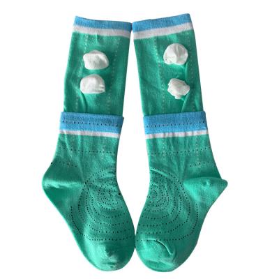 China Modern Combed Cotton 3D Ears Double Ribbed Socks for Kids Design and Needle Detection for sale