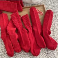 China 0.04KG Casual Ankle-Length Mid-Tube Socks for Women  36-40 Double Hose for sale