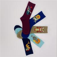 China Organic Cotton Socks for Women Standard Thickness Breathable Cute Print Long Socks for sale