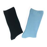 China Weaving method Knitted Beauty Socks for Women 100% Cotton Double Cylinder Slouch Socks for sale